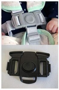 black 5 point harness buckle clip replacement part for graco sense2soothe swing rocker bouncer seat safety for babies, toddlers, kids, children