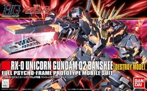 bandai hobby 1/144 high grade univeral century #134 unicorn gundam 02 banshee (destroy mode) (bas5057983)