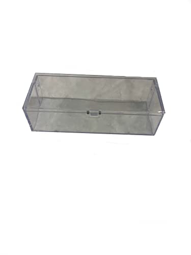 PVC Clear Rectangular Box. 4.25" X 1" X 1.75", Hard Plastic Storage Container, Sewing Tools Storage Box, Fishing Equipment Storage Box, Office Supplies Storage Box