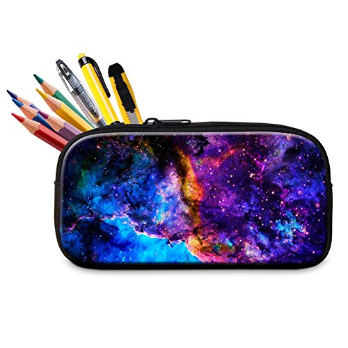 Dispalang School Pencil Case Galaxy Pencil Bag for Students Adult Office Pen Bag Zipper Pencil Box