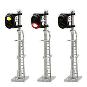 jtd1503gr 3pcs model railroad train signals 2-lights block signal n scale 12v green-red traffic lights for train layout new