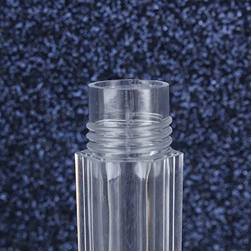 VEIREN 16 Pack Needle Storage Tube Clear Plastic Felting Sewing Needles Container DIY Embroidery Pins Organizer with Cap Portable Mini Beads Cross-Stitch Bottle Holder Storage Case Needles Dispenser