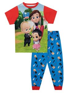 dreamworks boys’ pyjamas boss baby 5 red