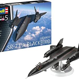 Revell 04967 Lockheed SR-71 Blackbird 1:48 Scale Model Kit, Unvarnished