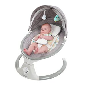 acorn baby electric baby swing remote control portable baby swing – baby rocker swing with music speaker and net cover