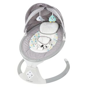 Acorn Baby Electric Baby Swing Remote Control Portable Baby Swing - Baby Rocker Swing with Music Speaker and Net Cover