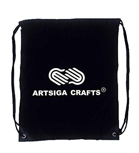 Artsiga Crafts Knitting Tools Drawstring Project Bag 16 inches x 13 inches