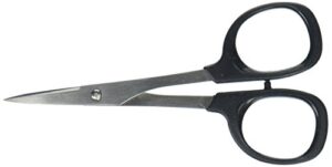 kai 4″ curved tip needlecraft scissors, black