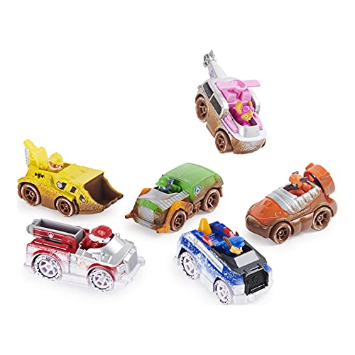 Paw Patrol, True Metal Off-Road Gift Pack of 6 Collectible Die-Cast Vehicles, 1:55 Scale