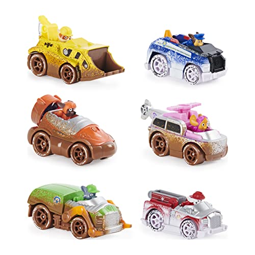 Paw Patrol, True Metal Off-Road Gift Pack of 6 Collectible Die-Cast Vehicles, 1:55 Scale