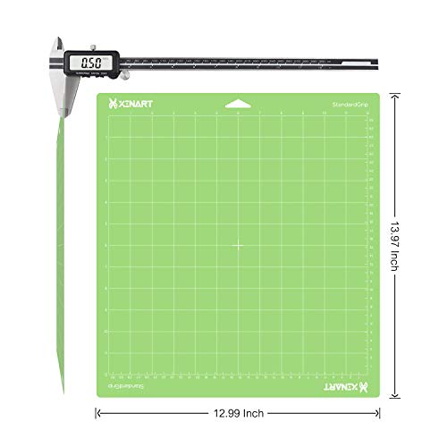 XINART StandardGrip Cutting Mat for Cricut Maker 3/Maker/Explore 3/Air 2/Air/One(12x12 Inch, 3 Mats) Standard Adhesive Sticky Green Quilting Cricket Cutting Mats Replacement Accessories for Cricut