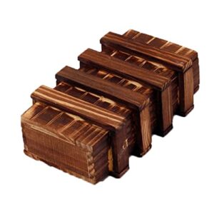 Magic Wooden Box Box Secret Compartment Brain Teaser Box for Adults Extra Secure Secret Drawer.