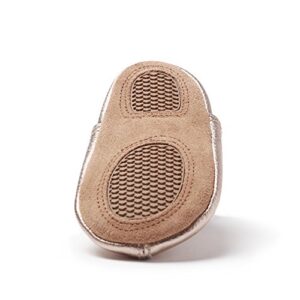 Zutano Leather Baby Shoes for Boys and Girls, Rose Gold, 12M