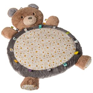 taggies tummy time baby toddler play mat with sensory tags, 31 x 23-inches, be a star bear