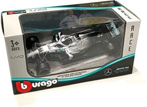 bburago mercedes amg petronas f1 w07 hybrid lewis hamilton #44 diecast car 1:43