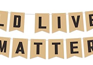 Olde Lives Matter Banner Rustic Bunting Garland Theme Decor for Her Him Women Men Funny Birthday Party 21st 30th 40th 50th 60th 70th 80th Birthday Party Retirement Party Decorations Supplies