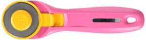 olfa splash rotary cutter 45mm fairy floss pink