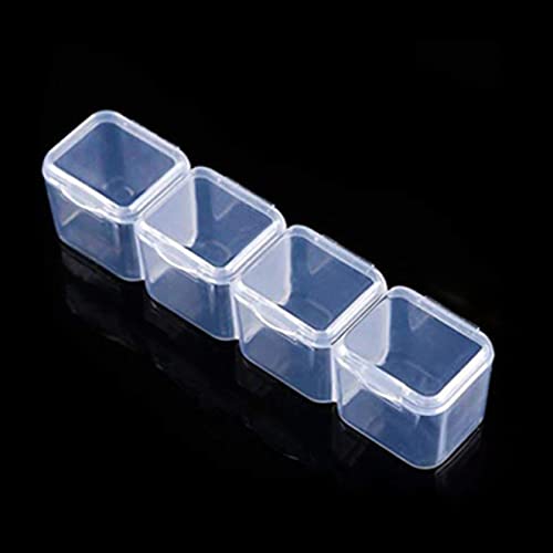 Diamond Painting Storage Containers with 28 Grids, Plastic Diamond Art Accessories Transparent Box for Beads Studs