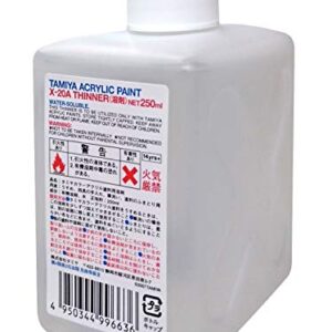 Tamiya 81040 X-20Ael Acrylic Solvent 250Ml - 250ml / 8.45 Fl.Oz