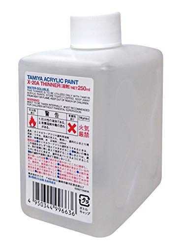 Tamiya 81040 X-20Ael Acrylic Solvent 250Ml - 250ml / 8.45 Fl.Oz