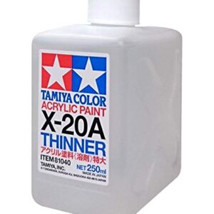 Tamiya 81040 X-20Ael Acrylic Solvent 250Ml - 250ml / 8.45 Fl.Oz