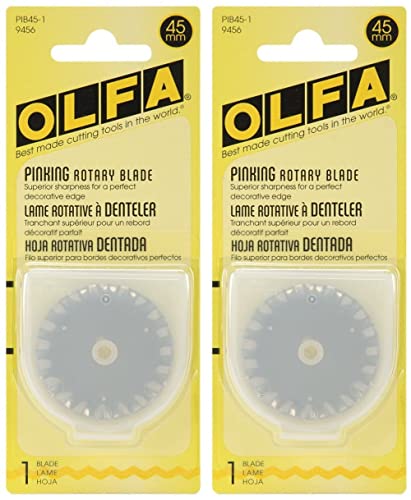 Olfa Rotary Blade Refill 45mm Pinking PIB45-1 (2-Pack)