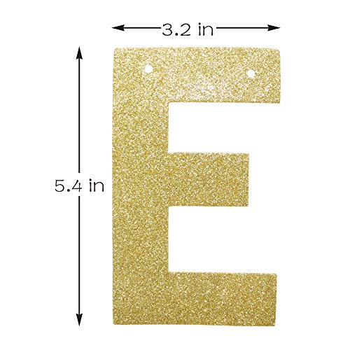 60 Years Loved Gold Glitter Banner for 60th Birthday/Wedding Anniversary Party Sign Photo Props