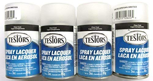 4 Pack of the Testors Dullcote Spray Lacquer 3oz