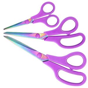 eZAKKA Scissors, Fabric Scissors Sewing Scissors Craft Scissors Heavy Duty Right Handed Scissors Set for Arts, Home, Office