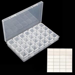 5D Diamond Painting Storage, Diamond Art Accessories Box, Jewelry Organizer Transparent Containers for Bead Crystal