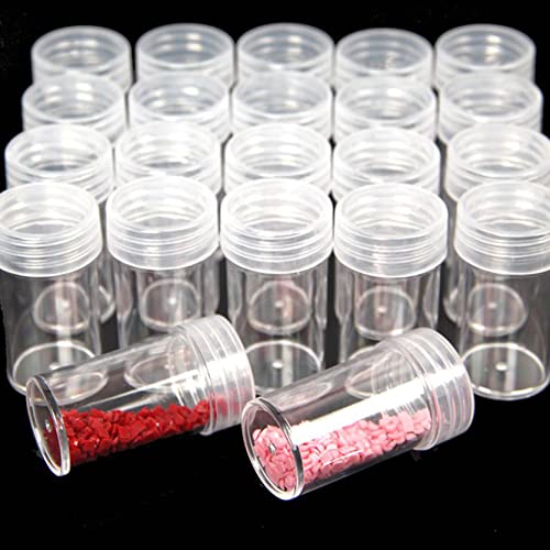 Transparent Diamond Painting Bottles, Bulk Storage Bottles Beads Organizers for Beads Seeds Nail Art Rhinestones