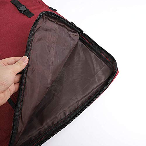 Artist Portfolio Carry Backpack, 4K Art Portfolio Case Artist Backpack Canvas Bag 66 x 49 x 6CM Large Carry Shoulder Bag Multifunctional Draw Board Bags(Red)