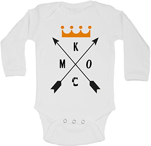 Little Royaltee Shirts Cute Kids Kansas City Onesie Kcmo Arrow Trendy 3-6 Months, White