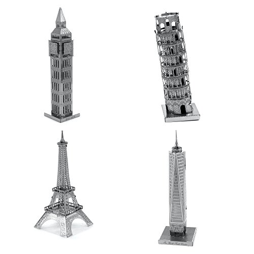 Metal Earth 3D Laser Cut Model - 4 Landmarks Set