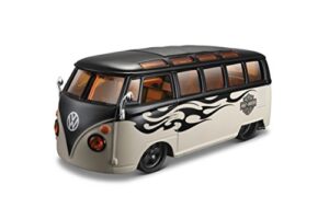 maisto harley-davidson volkswagen samba van diecast vehicle (1:25 scale)