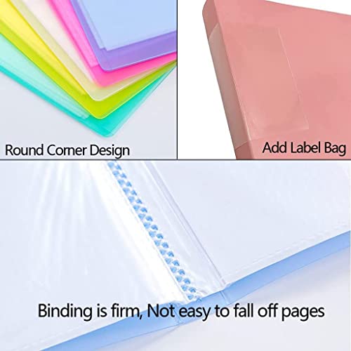 A3 30 Pages Diamond Painting Storage Presentation Book, Suitable for 12x17in (32.5X44cm) Diamond Art, 30 Clear Pocket Sleeve Used to Protect Diamond Painting Portfolio, Oil Painting, Photos (Pink)