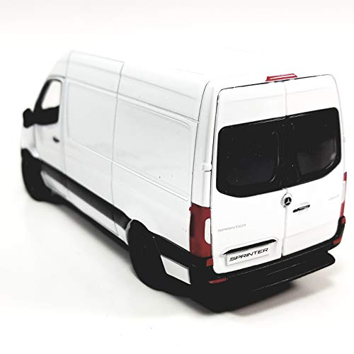 KiNSMART 2019 Mercedes-Benz Sprinter Cargo Van White 1:48 O Scale Die Cast Metal Model Toy Car w/Pullback Action