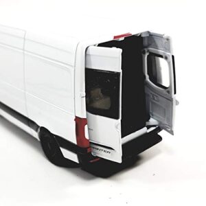 KiNSMART 2019 Mercedes-Benz Sprinter Cargo Van White 1:48 O Scale Die Cast Metal Model Toy Car w/Pullback Action