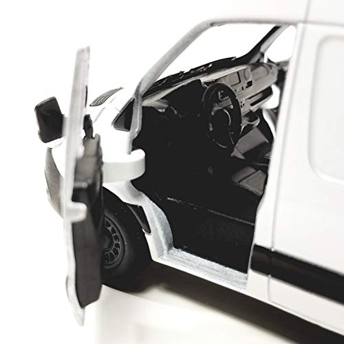 KiNSMART 2019 Mercedes-Benz Sprinter Cargo Van White 1:48 O Scale Die Cast Metal Model Toy Car w/Pullback Action