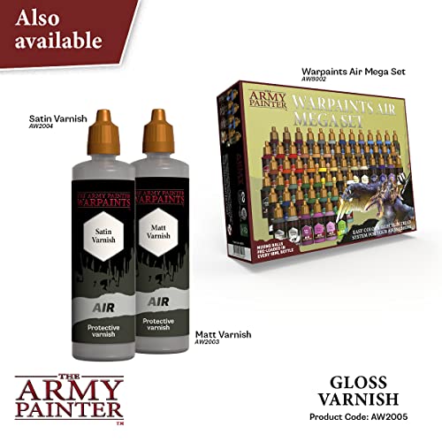 The Army Painter Warpaints Air Airbrush Gloss Varnish 18ml Acrylic Paint for Airbrush, Wargaming and Modelling