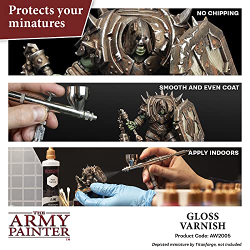 The Army Painter Warpaints Air Airbrush Gloss Varnish 18ml Acrylic Paint for Airbrush, Wargaming and Modelling