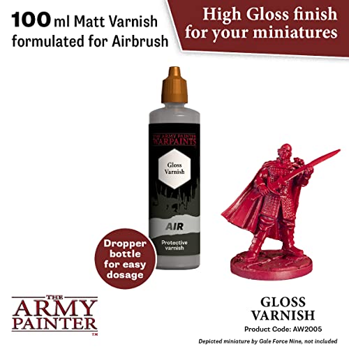 The Army Painter Warpaints Air Airbrush Gloss Varnish 18ml Acrylic Paint for Airbrush, Wargaming and Modelling