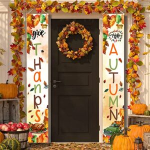 thanksgiving decorations for home – thanksgiving banner, fall decor for home, thanksgiving party decorations, thanksgiving decor