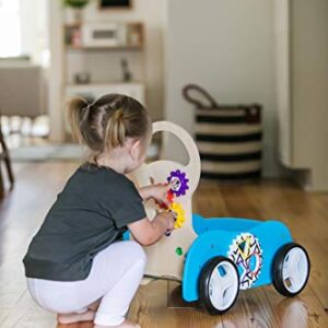 Baby Einstein Discovery Buggy Wooden Activity Walker & Wagon, Ages 12 Months +