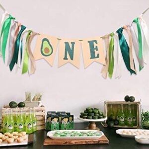 Avocado 1st Birthday High Chair Banner -1st Birthday Avocado, Avocado High Chair Banner, Carnival Birthday Banner, Fruit Birthday Banner, Crush Cake, and Photo Decoration.