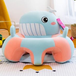 eyomii 1 pcs baby sitting chair cover animal shaped kids learning sitting chair cover support sofa infant plush seats baby sofa seat cover for toddlers.(only cover)