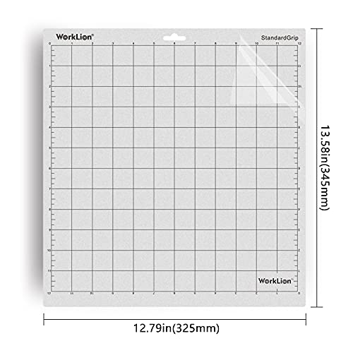 WORKLION Cutting-Mat 12x12 for Silhouette Cameo: (3 Mats - StandardGrip, LightGrip, StrongGrip) Variety Adhesive Sticky Durable Non-Slip Craft Replacement Mats for Silhouette Cameo 4/3/2/1