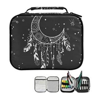 zzkko colored pencil case dreamcatcher chic 96 slots pencil holder with zipper large capacity pencil case organizer for watercolor pens markers