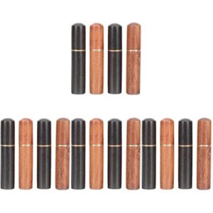 ciieeo 16 pcs wooden needle wooden needle case tube needle storage tube sewing needles container case sewing needles