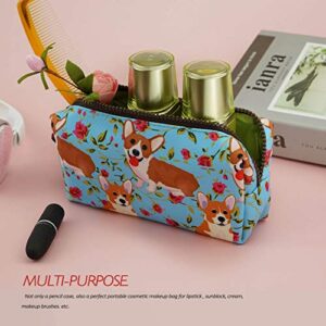 LParkin Cute Corgi Pencil Case Pouch Teacher Gift Gadget Bag Make Up Case Cosmetic Bag stationary kawaii pencil box